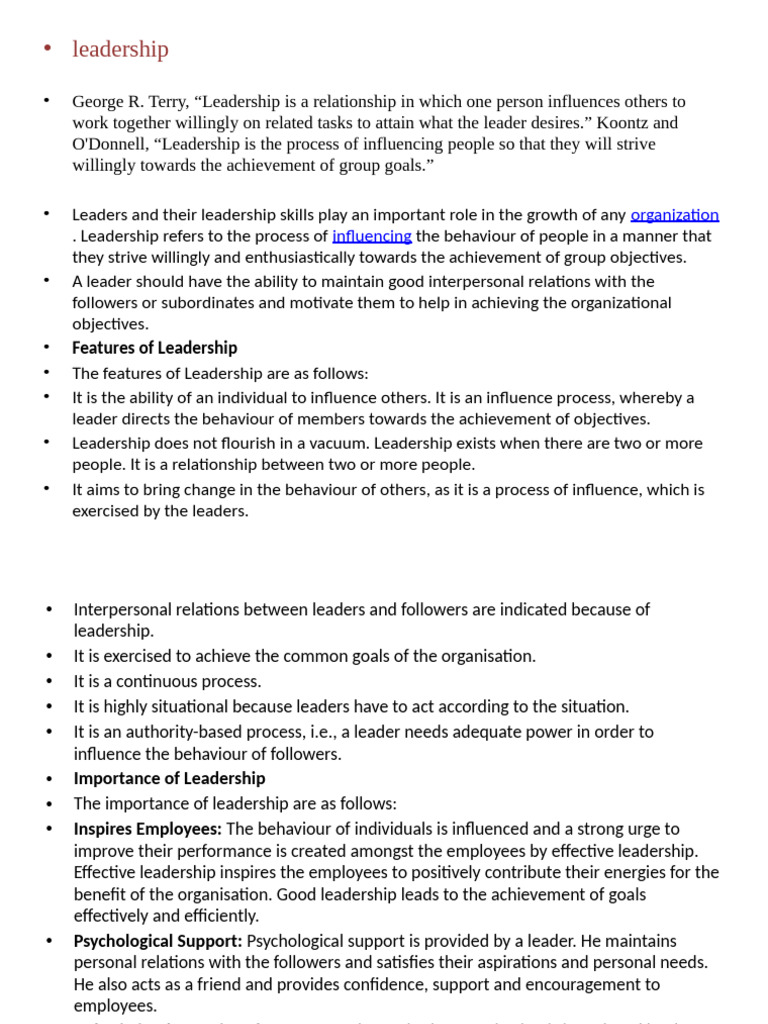 OB | PDF | Leadership | Self Actualization