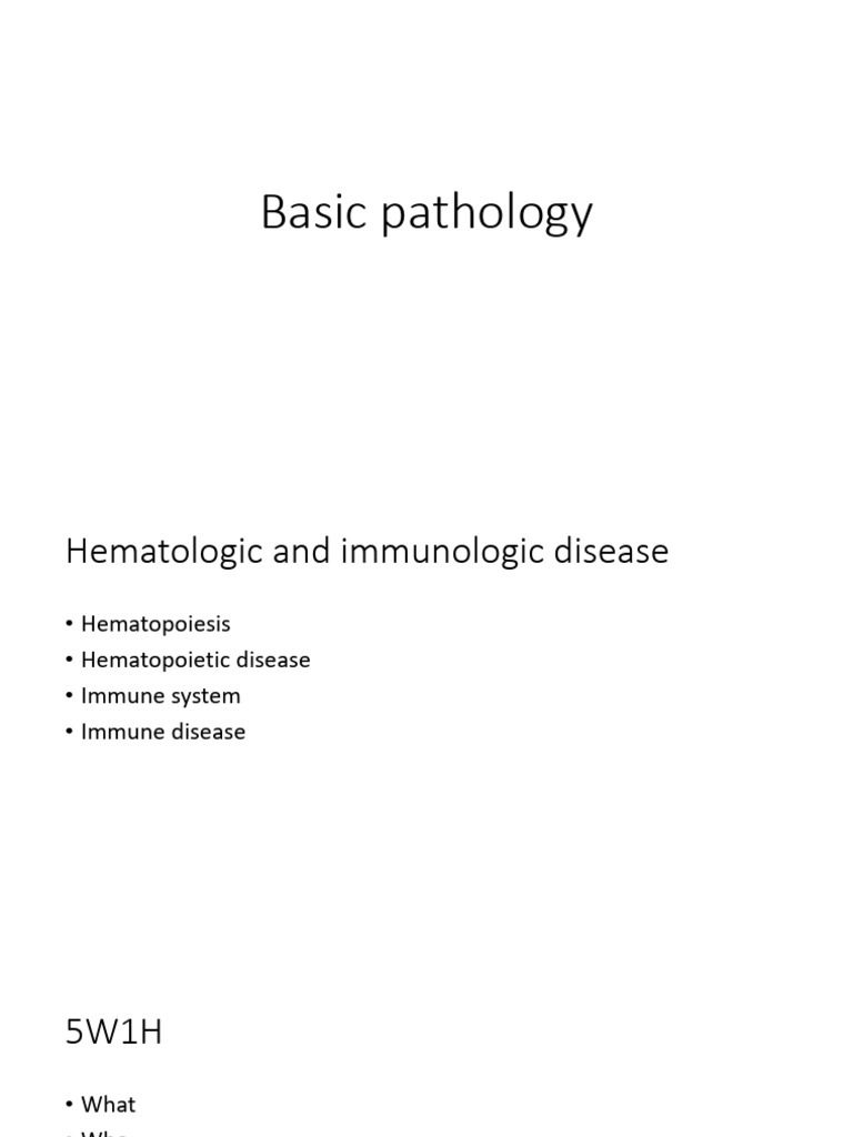 Overview of Hematologic Diseases | PDF | Haematopoiesis | Anemia