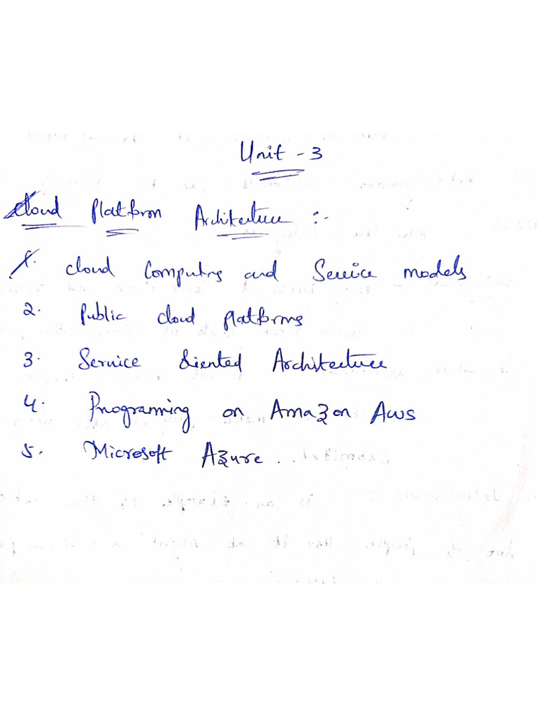 Cloud Computing Unit - 3 | PDF Cloud Computing Unit - 3 | PDF