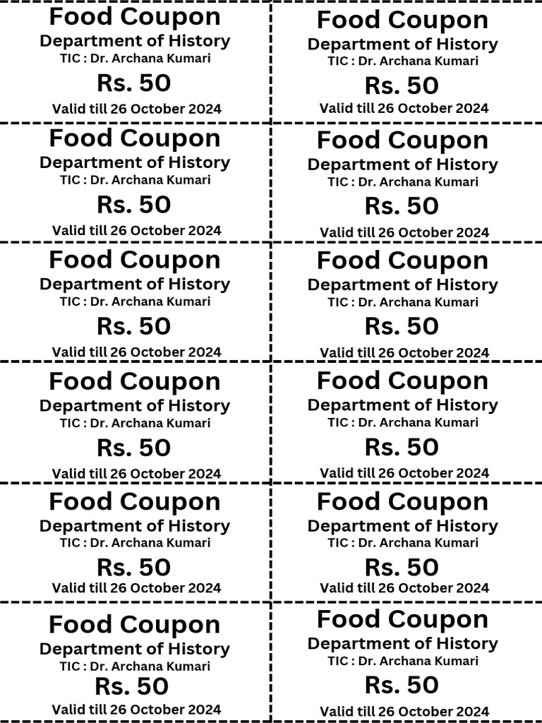 Food Coupon | PDF
