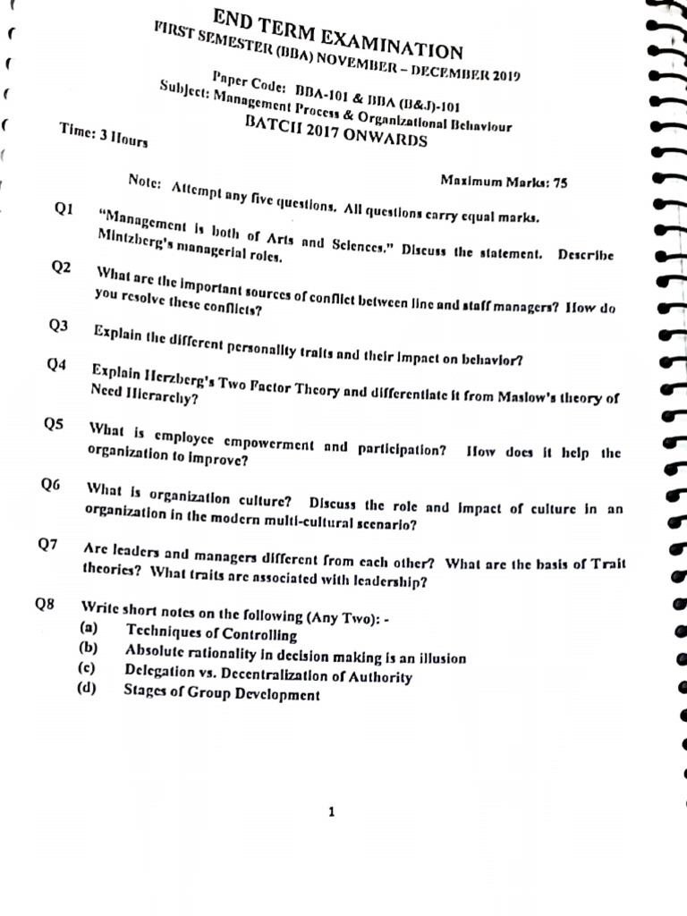 Pyq 2019 All Subjects | PDF