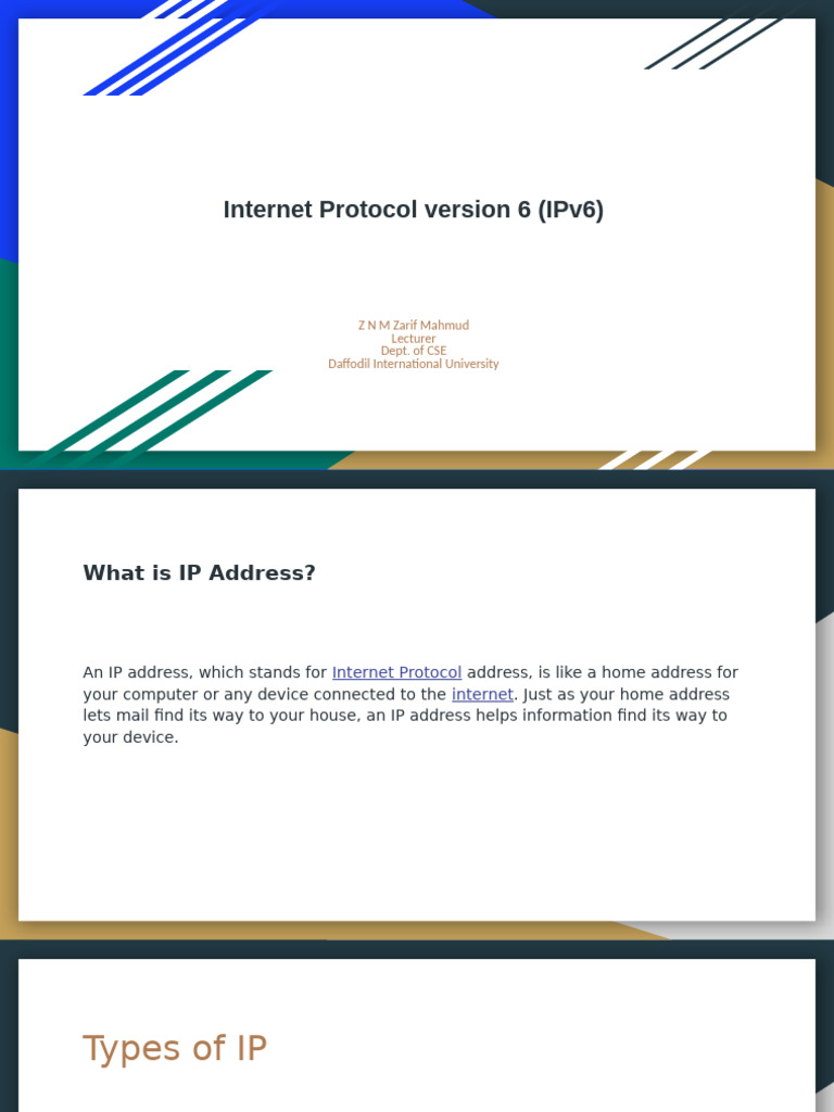 Internet Protocol version 6 (IPv6) | PDF | I Pv6 | Internet Protocols