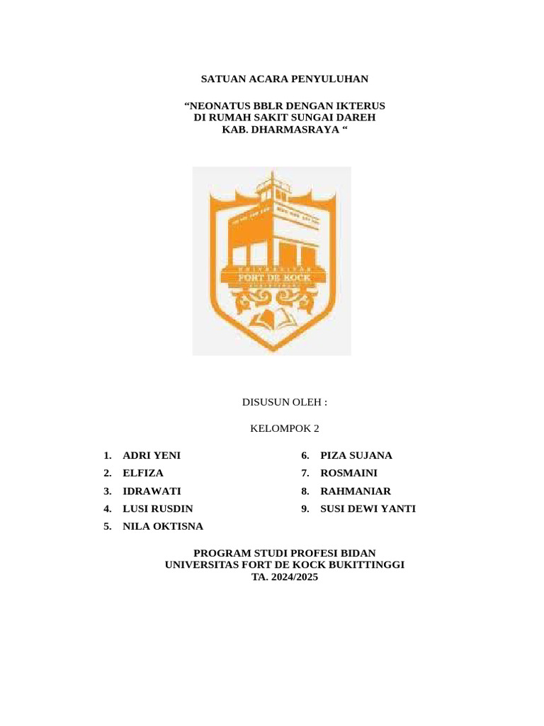 SAP neonatus BBLR dengan ikteru | PDF