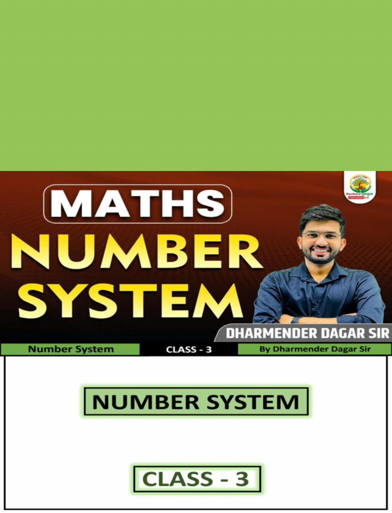 Class 3(Dharmender Dagar Sir) | PDF