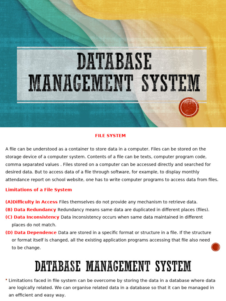 DATABASE MANAGEMENT SYSTEM | PDF | Relational Database | Databases
