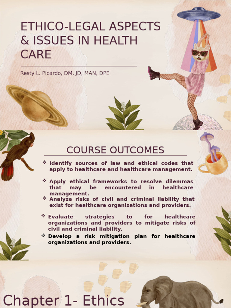 Ethico-Legal Aspects Chapter 1 | PDF | Health Care | Autonomy