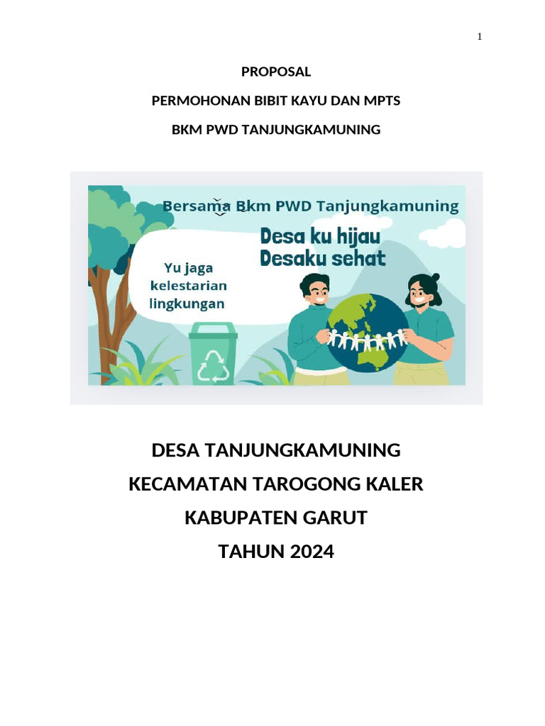 Contoh Surat Permohonan Bibit | PDF