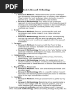 Complete Research Methodology Notes | PDF
