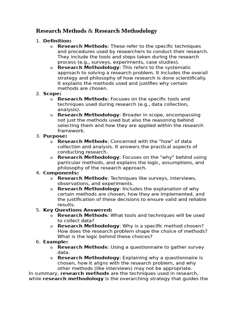 Research Methods notes shiva | PDF | Methodology | Hypothesis