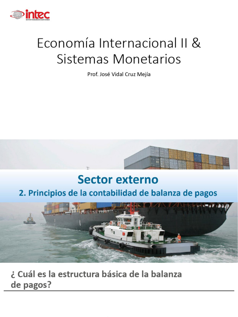Sector Externo II | PDF | Balance de pagos | Inversiones