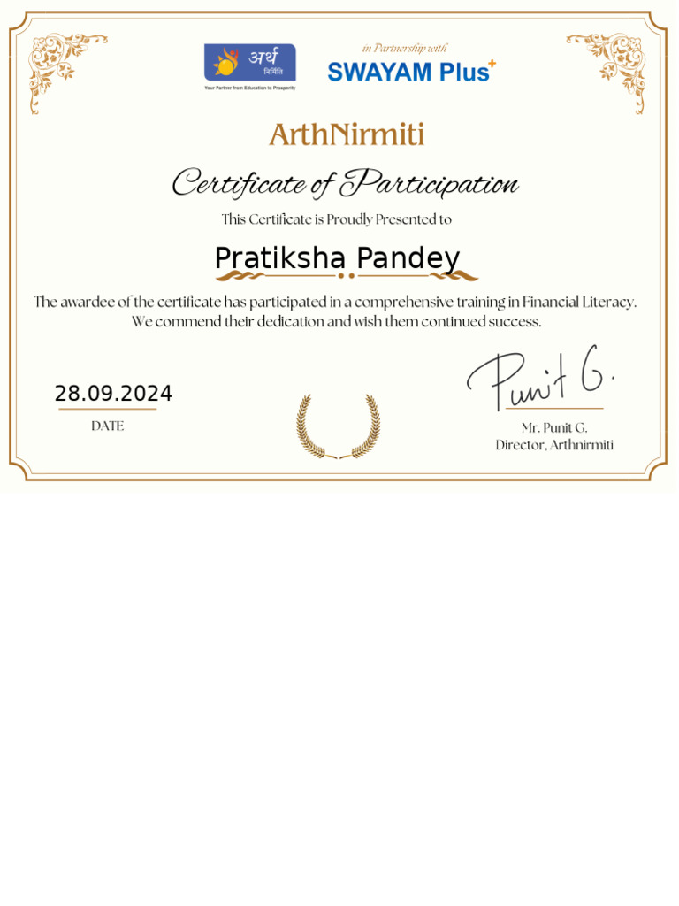 Workshop Certificate | PDF