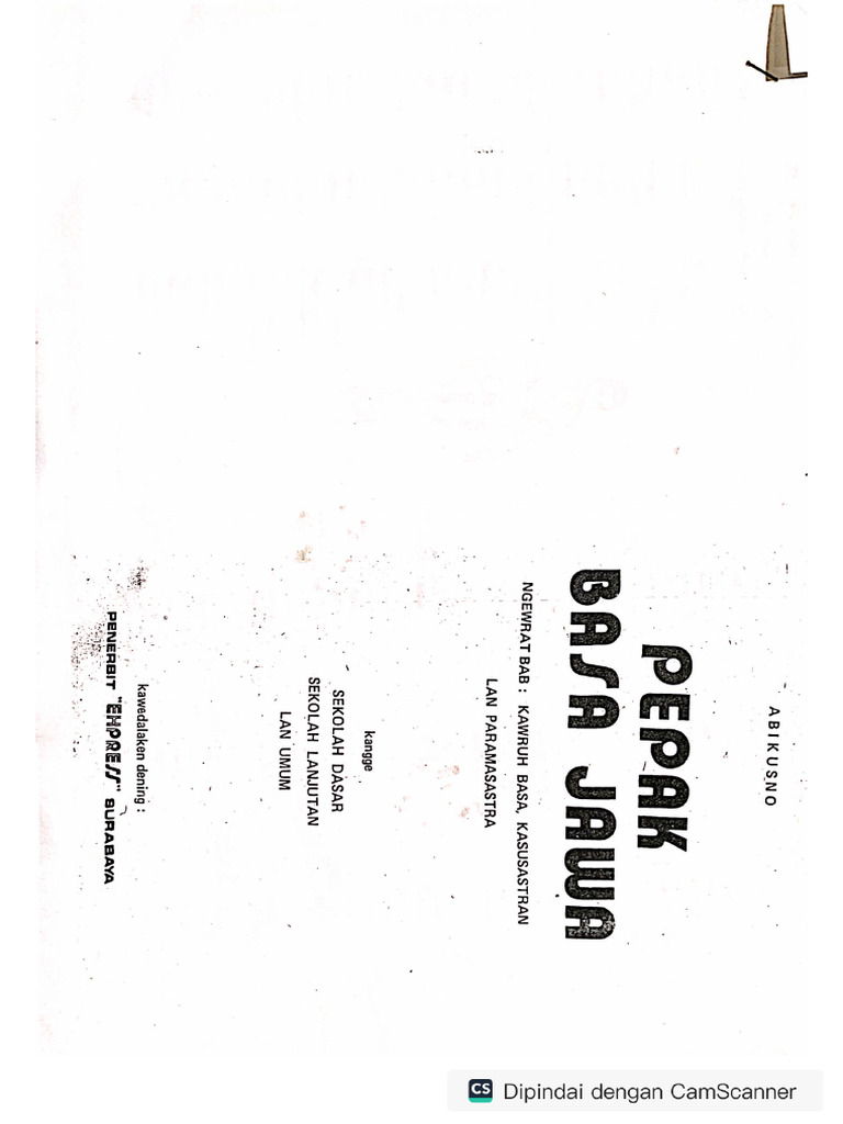 Pepak Basa Jawa | PDF