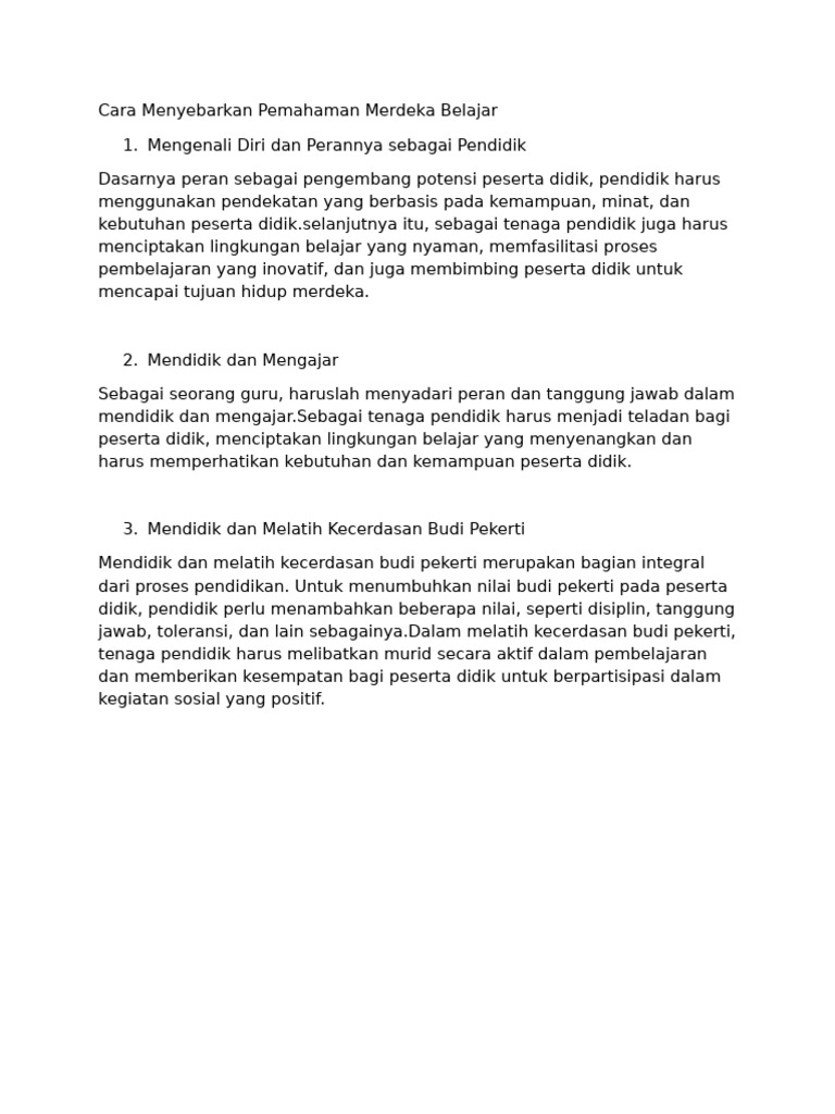 Aksi Nyata Merdeka Mengajar | PDF