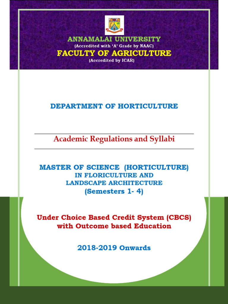 MSC Horti Fla 2018-19 | PDF | Thesis | Plant Breeding