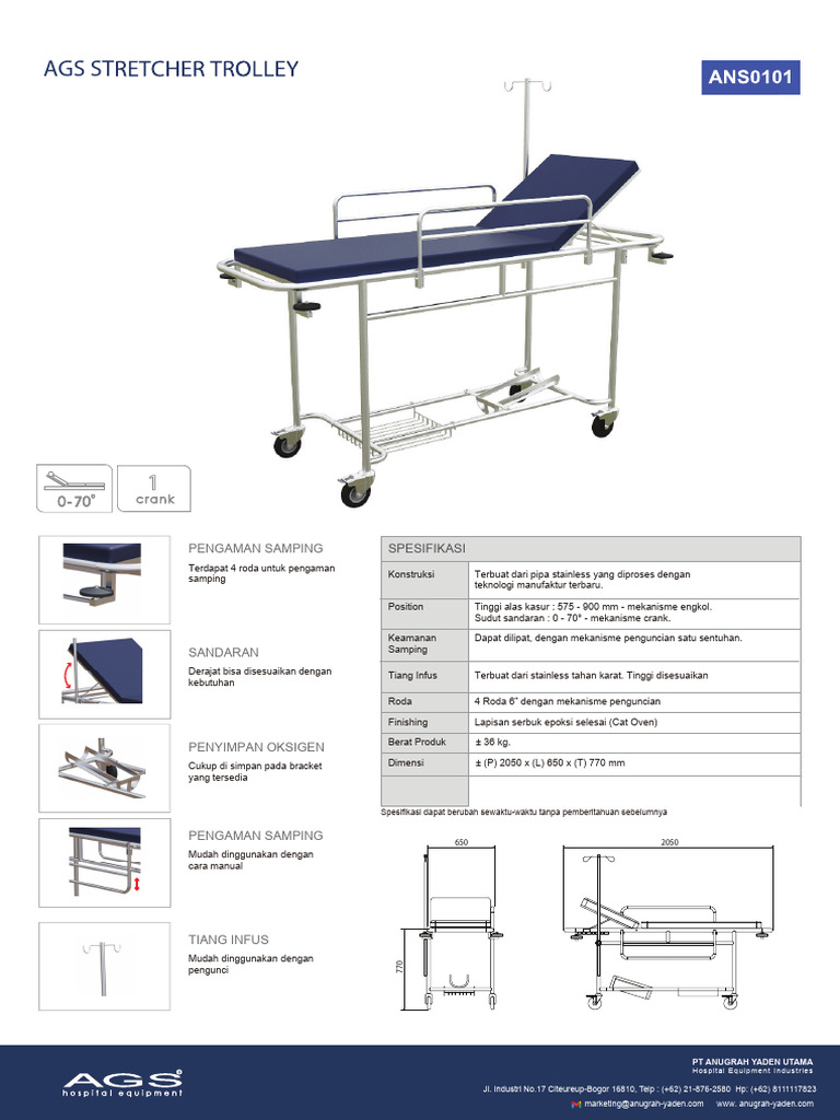 Brosur Stretcher Trolley (ANS0101) | PDF