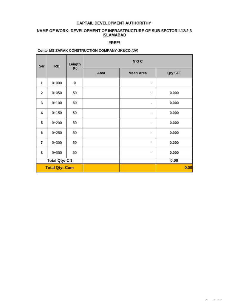 ST 4 Qty Sheet | PDF