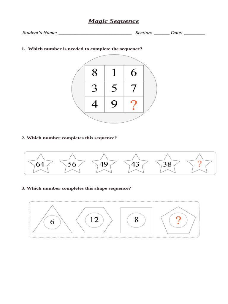 Magic Sequence-2 | PDF