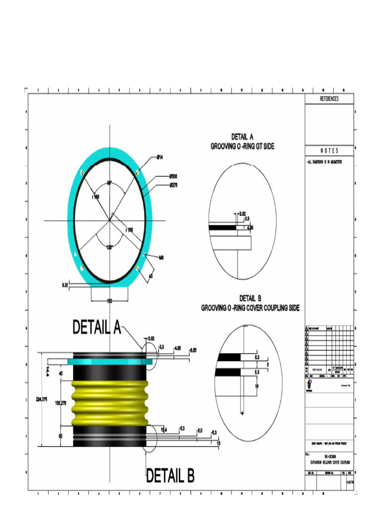 Drawing Modifikasi Cover Coupling | PDF