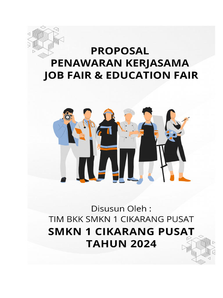 Proposal Job Fair Dan Education Fair 2024 | PDF