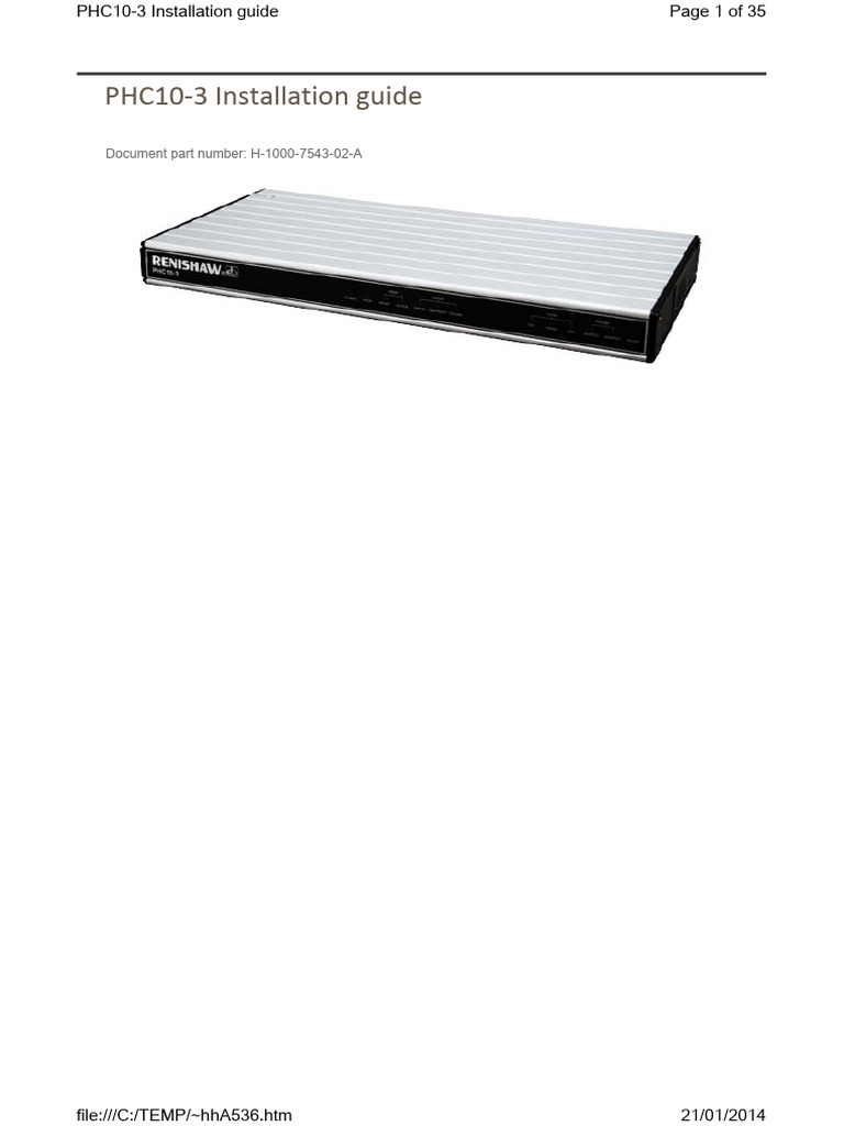 H-1000-7543_PHC10-3_IG | PDF | Power Supply | Electrical Connector