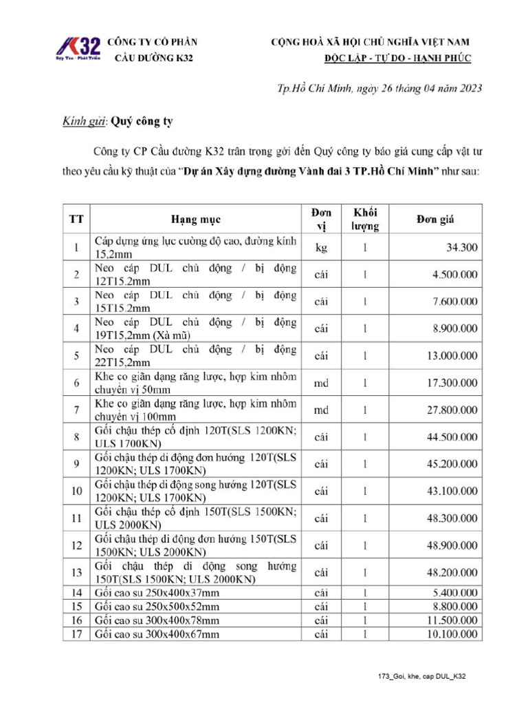 173 - Goi, Khe, Cap DUL - K32 | PDF