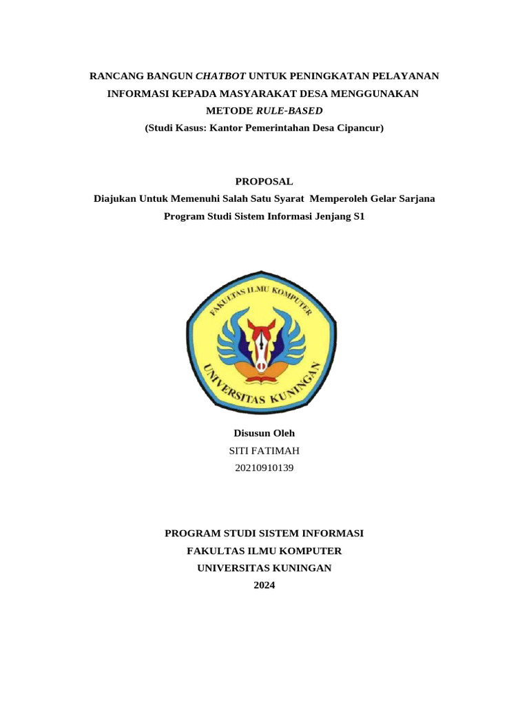 Proposal Revisi 1 | PDF