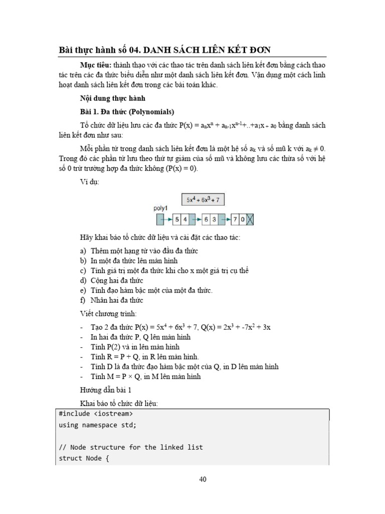 Bai Thuc Hanh So 4 | PDF