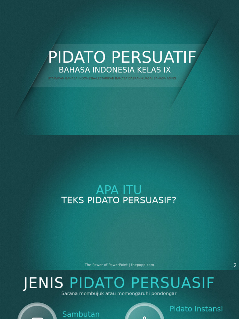 Teks Pidato Persuasif 1 | PDF