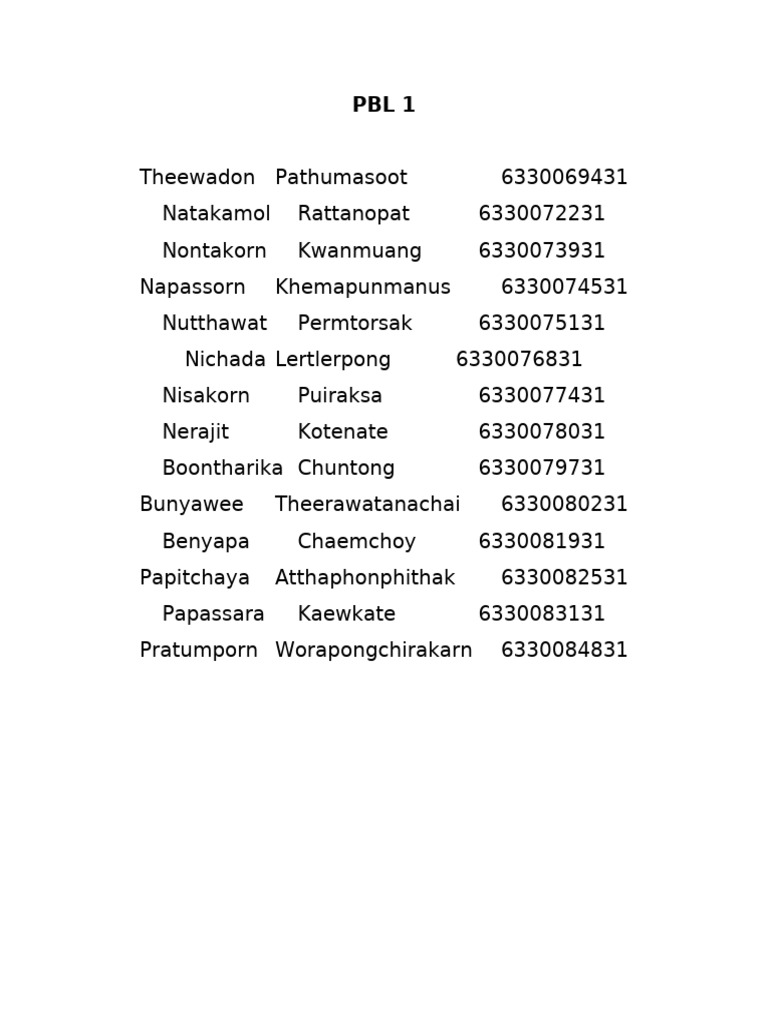 PBL 1 | PDF