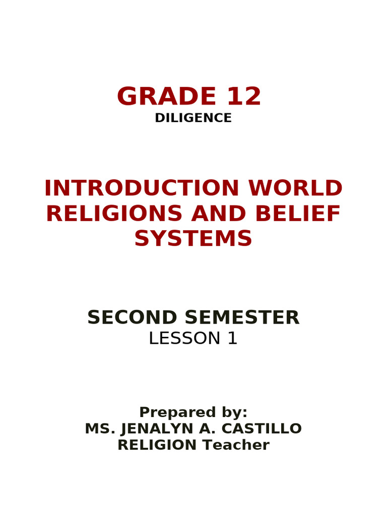 Understanding World Religions and Beliefs | PDF | Monotheism | God