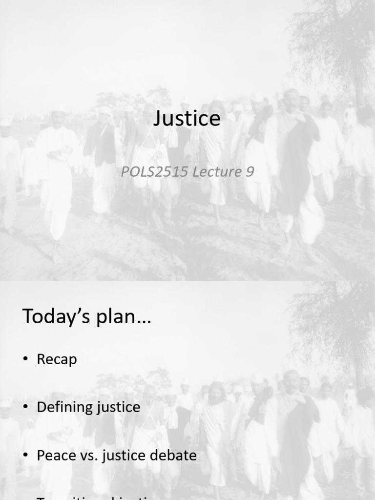 POLS2515 Justice(1) | PDF | Justice | Crime & Violence