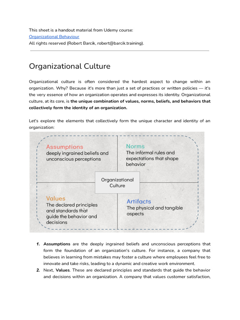 Organizational+Culture | PDF | Organizational Culture | Social Psychology