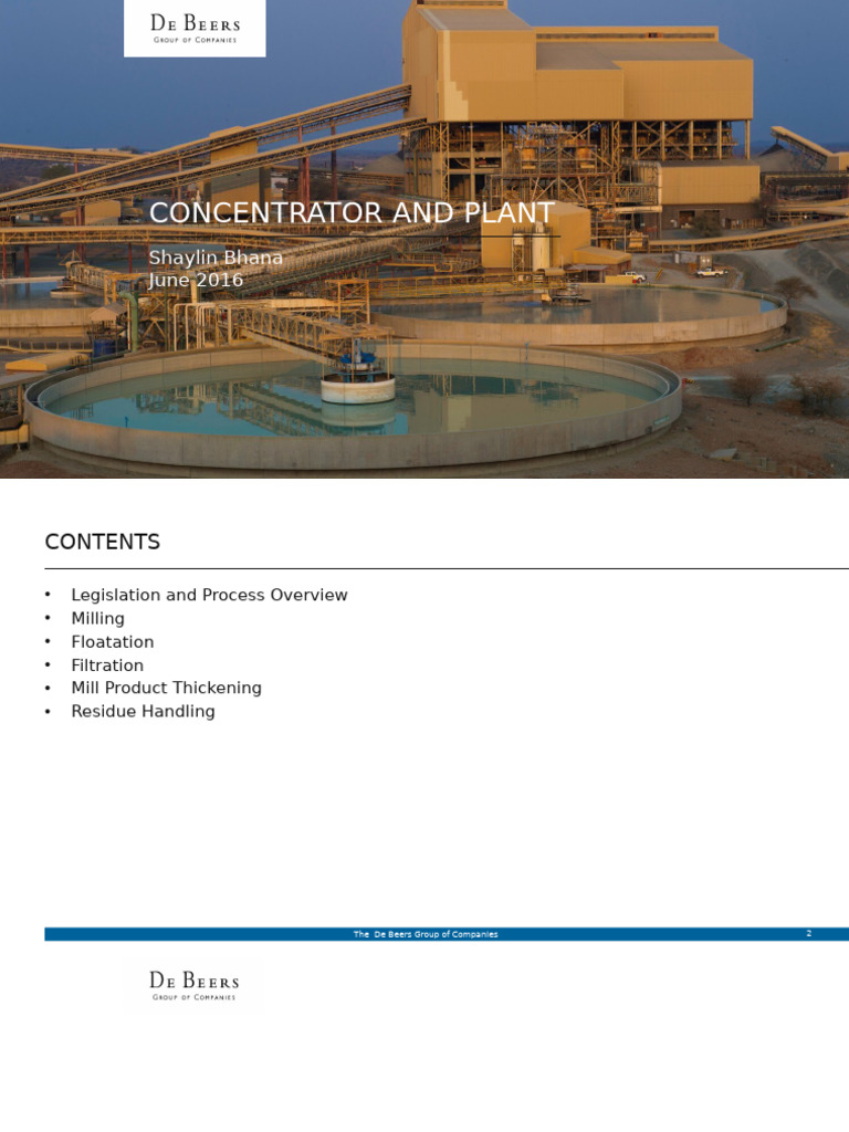 Ore Plant and Concentrator - S Bhana | PDF | Mill (Grinding ...