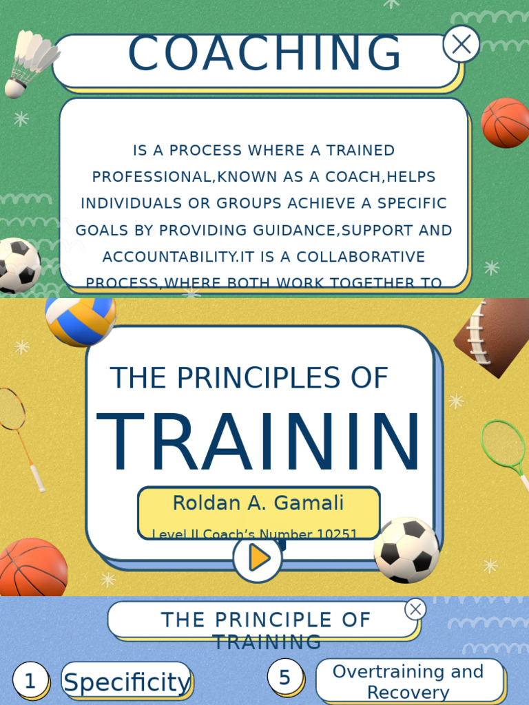 Principle of Training | PDF