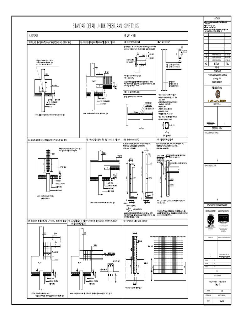 SR-0006 STANDAR GAMBAR STRUKTUR BETON (SHEET-6) | PDF