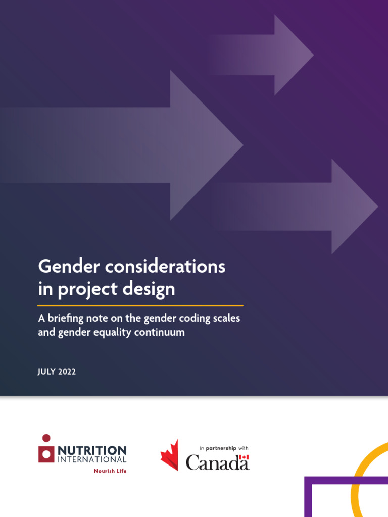 Gender Considerations Briefing Note FINAL 1 | PDF | Gender | Gender Studies