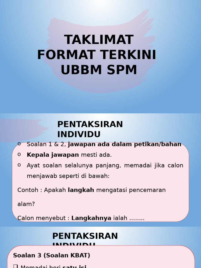 Slaid Format Terkini | PDF