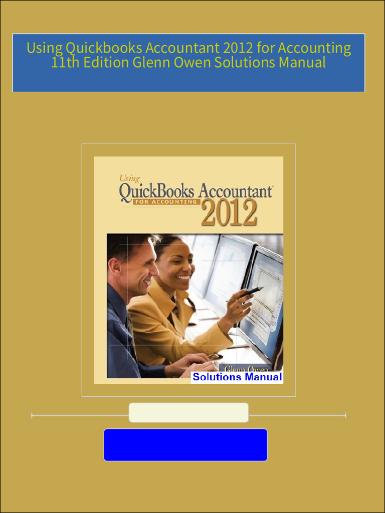 Access Using Quickbooks Accountant 2012 for Accounting 11th Edition ...