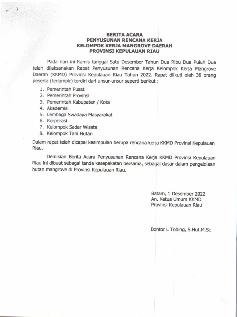 Rencana Kerja KKMD 2022 | PDF