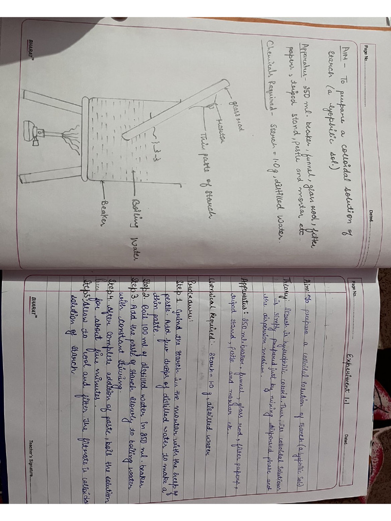 Chemistry Practical Notebook | PDF