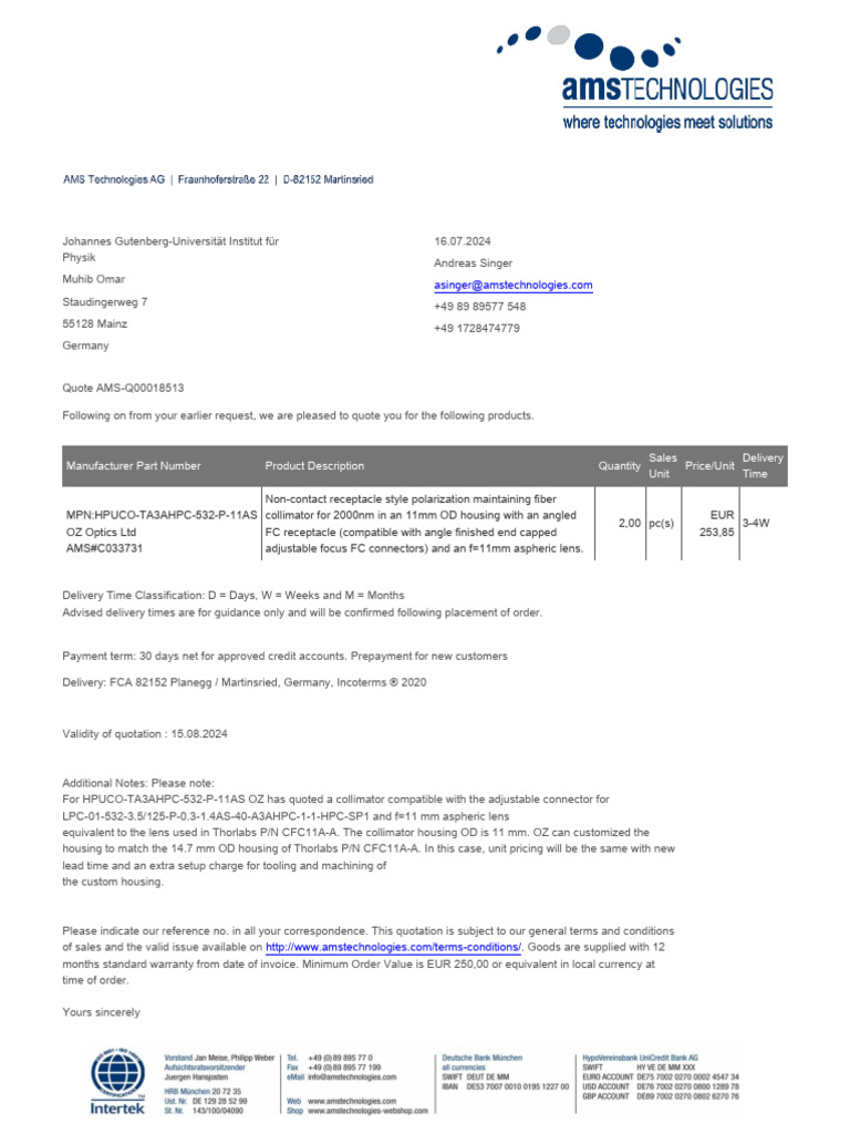 AMS-Q00018513_V1 (1) | PDF | Optics