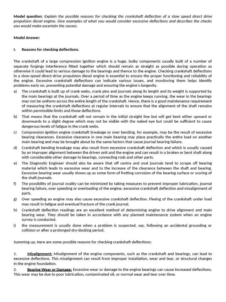 Exercise - 26 - Model - Questions - and - Answer For Crankshft ...