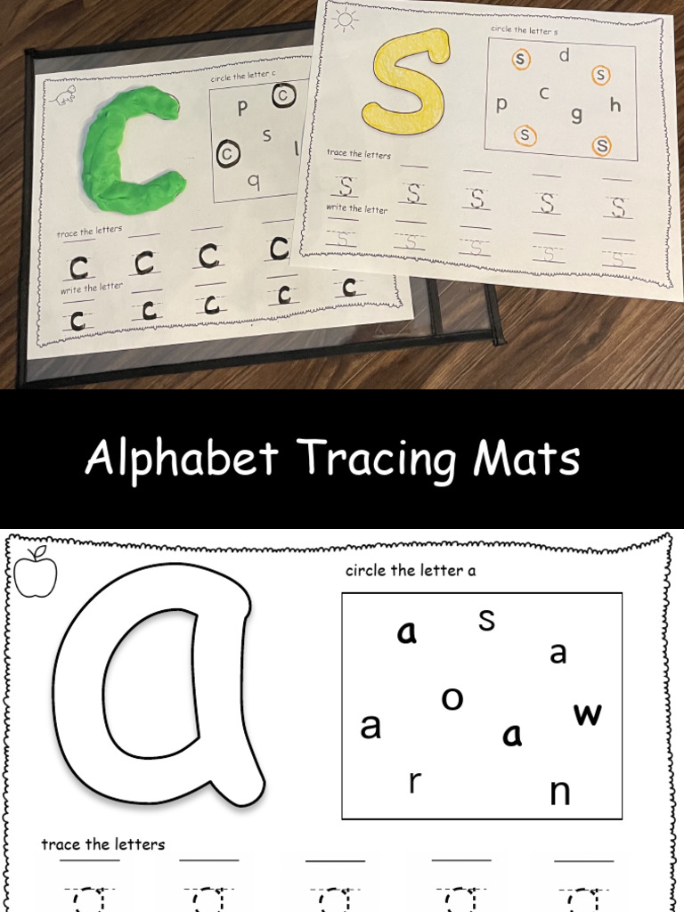 Alphabet Tracing Mats | PDF | Collation | Graphemes