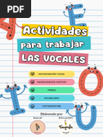 Vocales Mayúsculas y Minúsculas para Imprimir | PDF