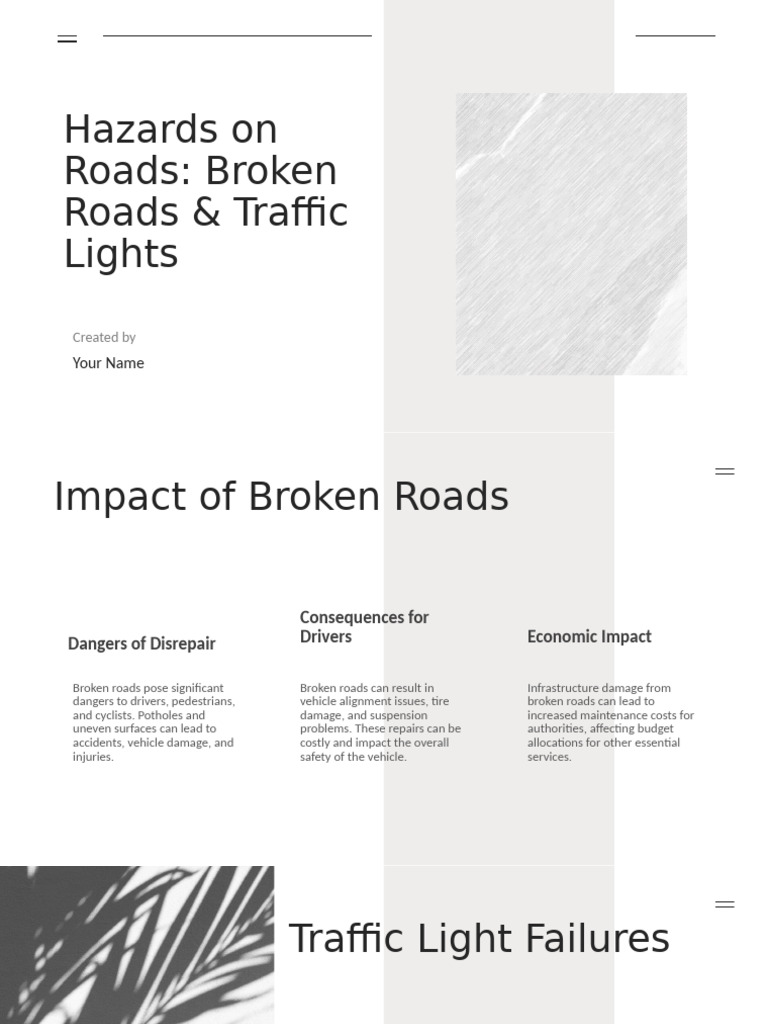 Hazards On Roads | PDF
