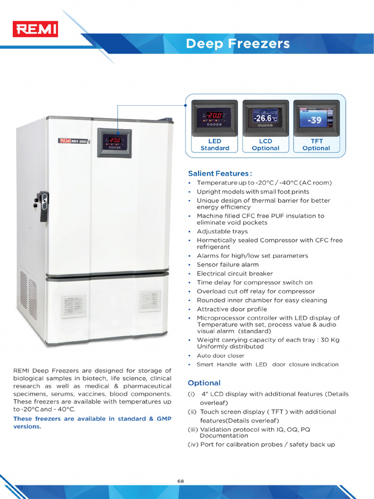 Deep Freezers | PDF
