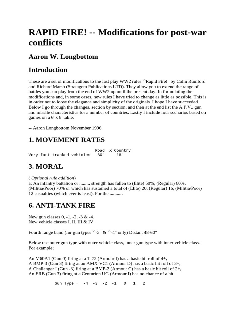 RAPID FIRE Modern | PDF | Armoured Fighting Vehicles | Infrared