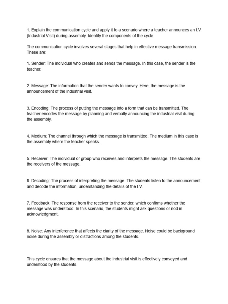 PCE QB Solution | PDF | Communication | Nonverbal Communication