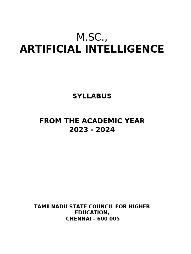 M.sc. Artificial Intelligence (1) | PDF | Machine Learning | Matrix ...