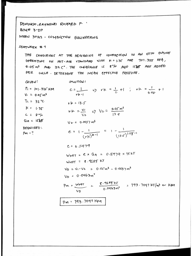 Combustion Engineering | PDF